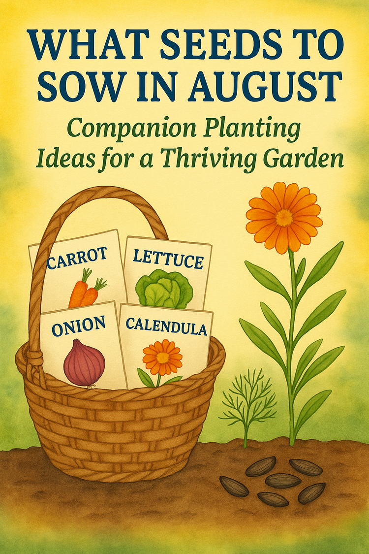 What Seeds to Sow in August | Veg, Flowers & Companion Planting Tips ...